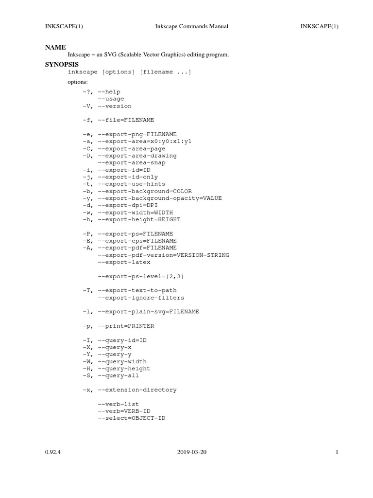Inkscape | PDF | Command Line Interface | Computer Graphics