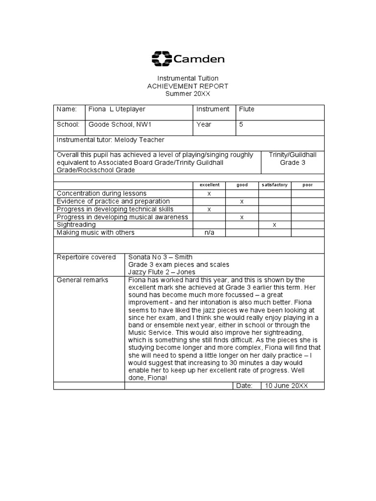 Sample Report Form-2 | PDF