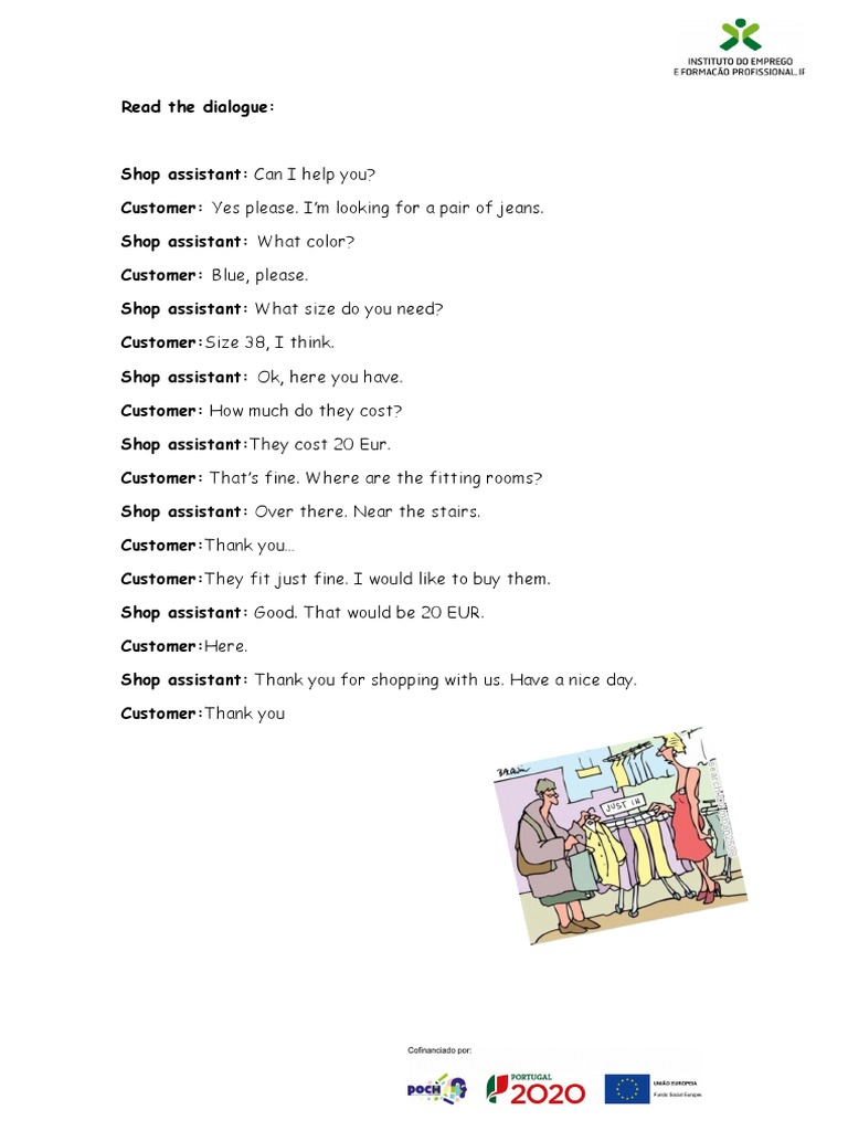 Shopping Dialogues | PDF | Business