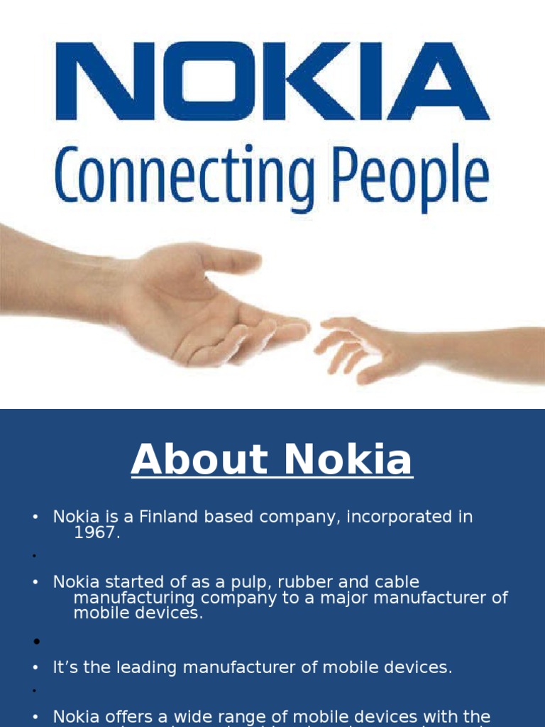 Nokia Presentation | PDF | Nokia | Mobile Phones