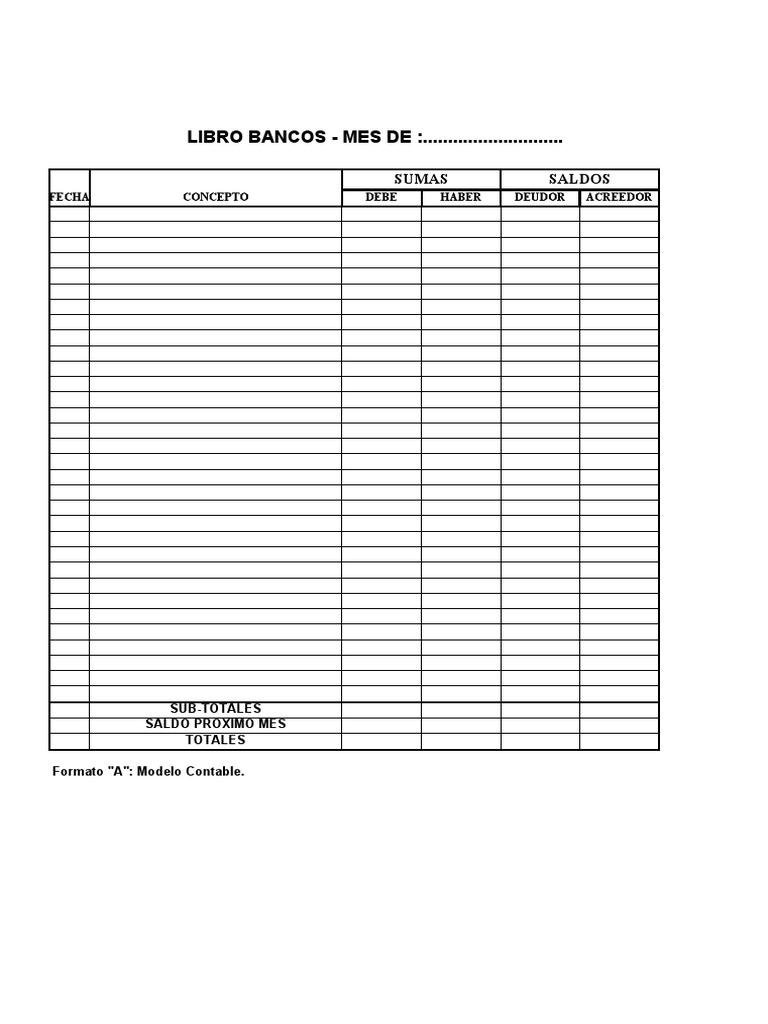 Libros y Registros Contables - Primera Fase | PDF | Bancos | Cuenta de ...