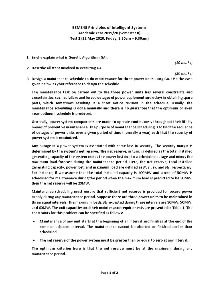 EEM348 Principles of Intelligent Systems | PDF | Mathematical ...