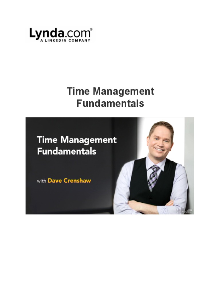 Time Management Fundamentals | PDF | Voicemail | Mind