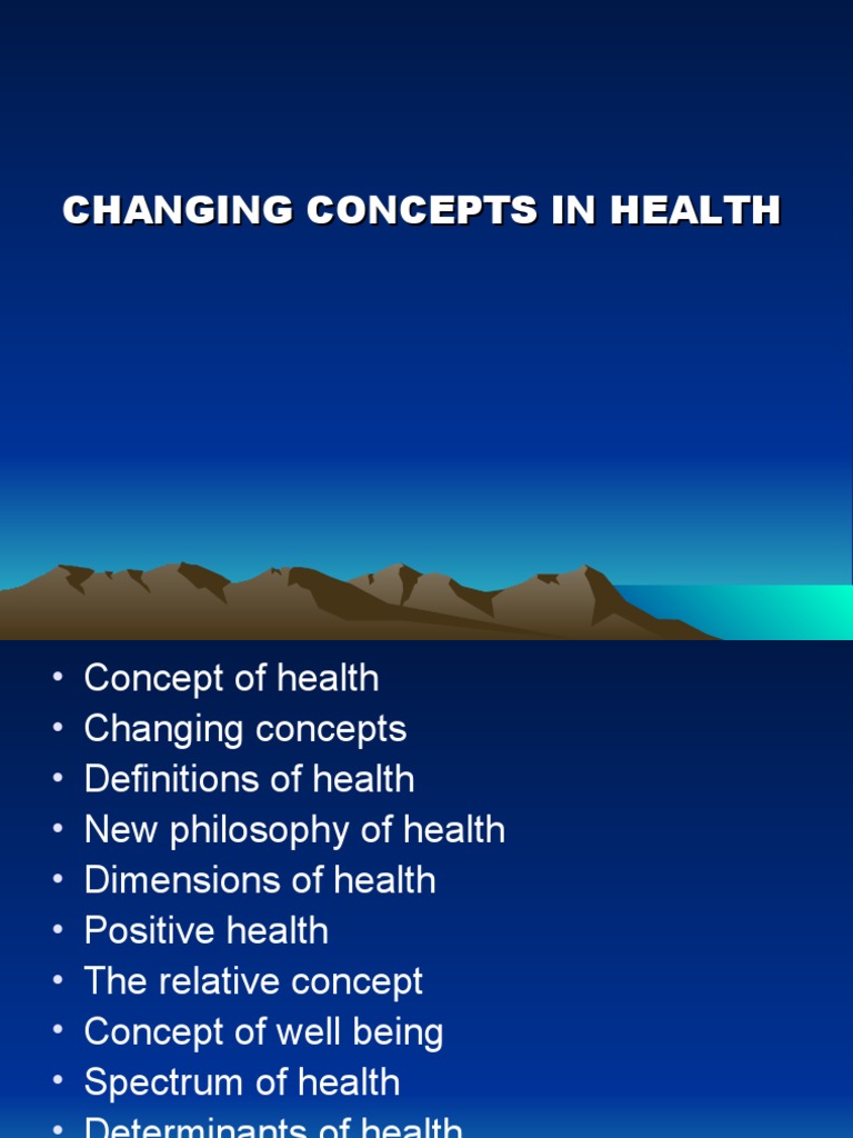 Evolving Concepts of Health and Wellbeing | PDF | Mind | Ecosystem
