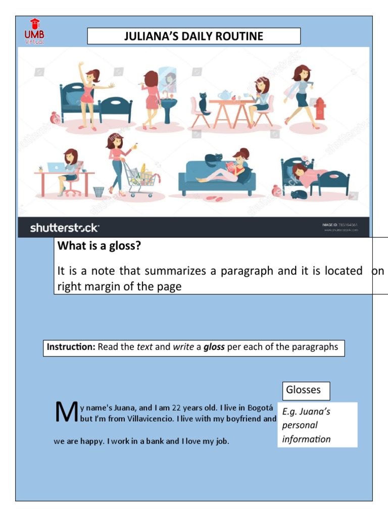 Juliana's Daily Routine fv-2018 | PDF | Eating Behaviors Of Humans ...