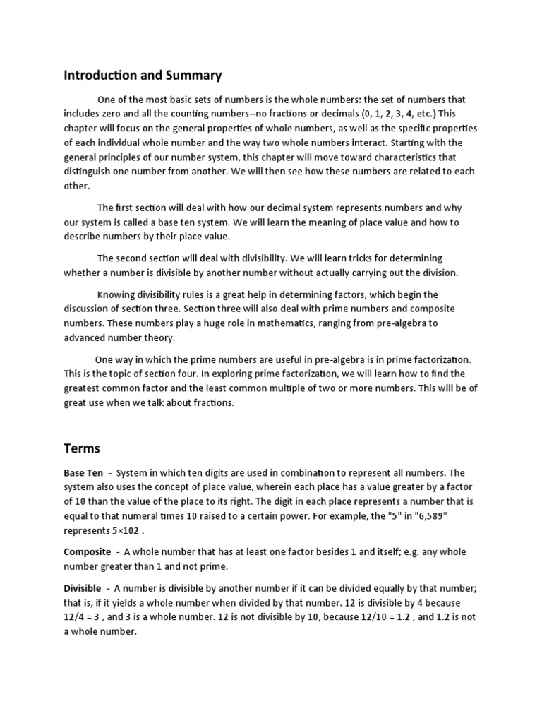 Basic Mathematics | PDF | Numbers | Integer