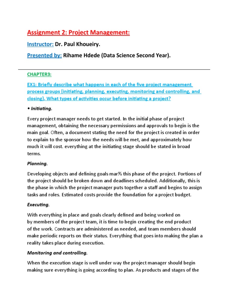 Project Management Process Guide | PDF