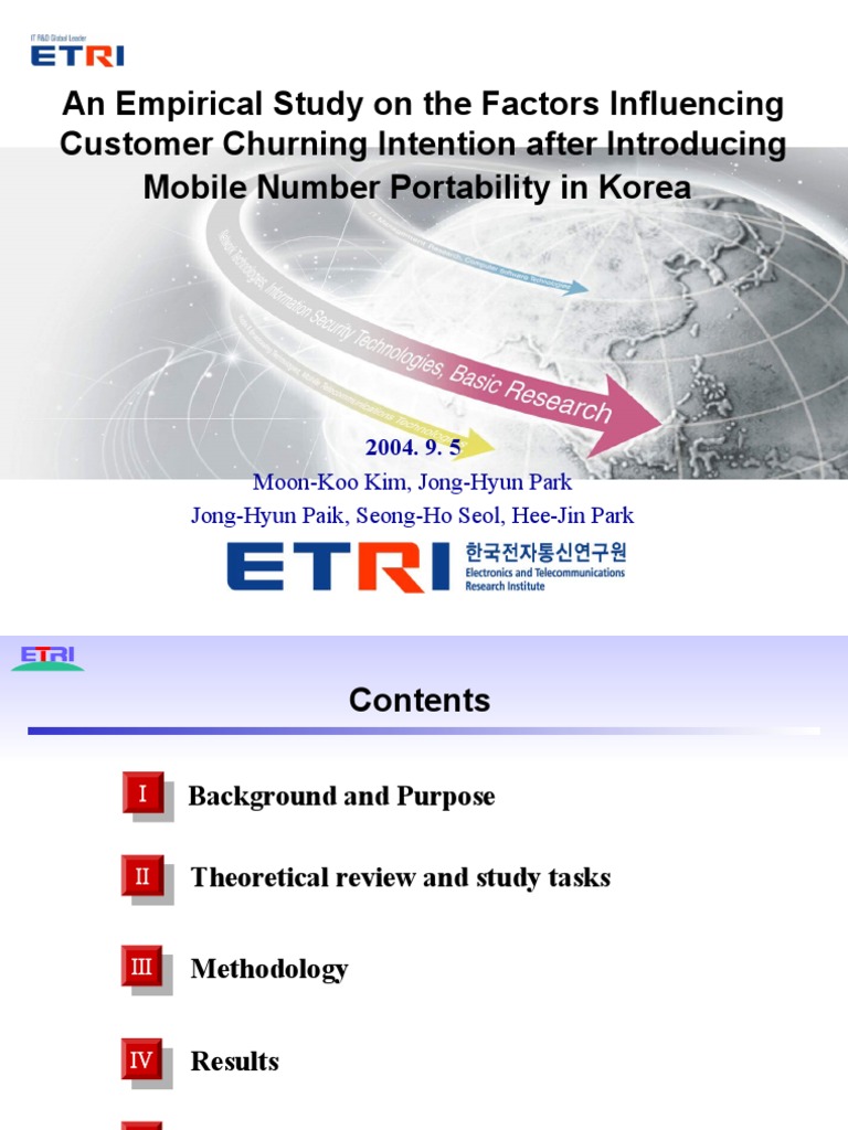 Presentation On Number Portability | PDF | P Value | Pricing