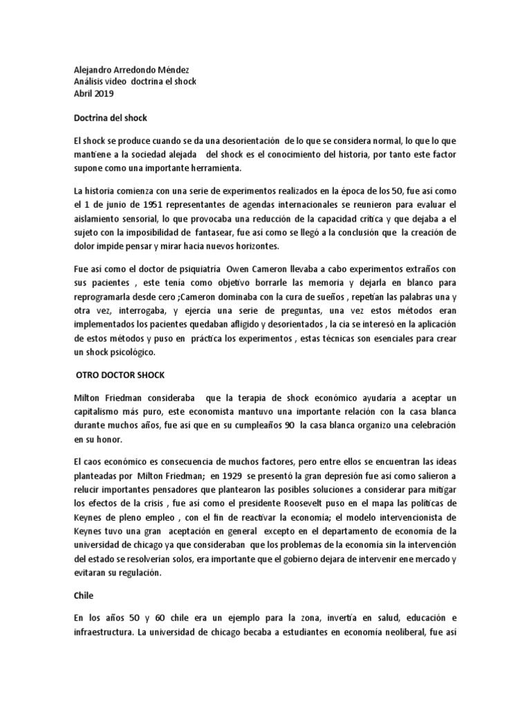 Doctrina Del Shock | PDF | Margaret Thatcher | Boris Yeltsin