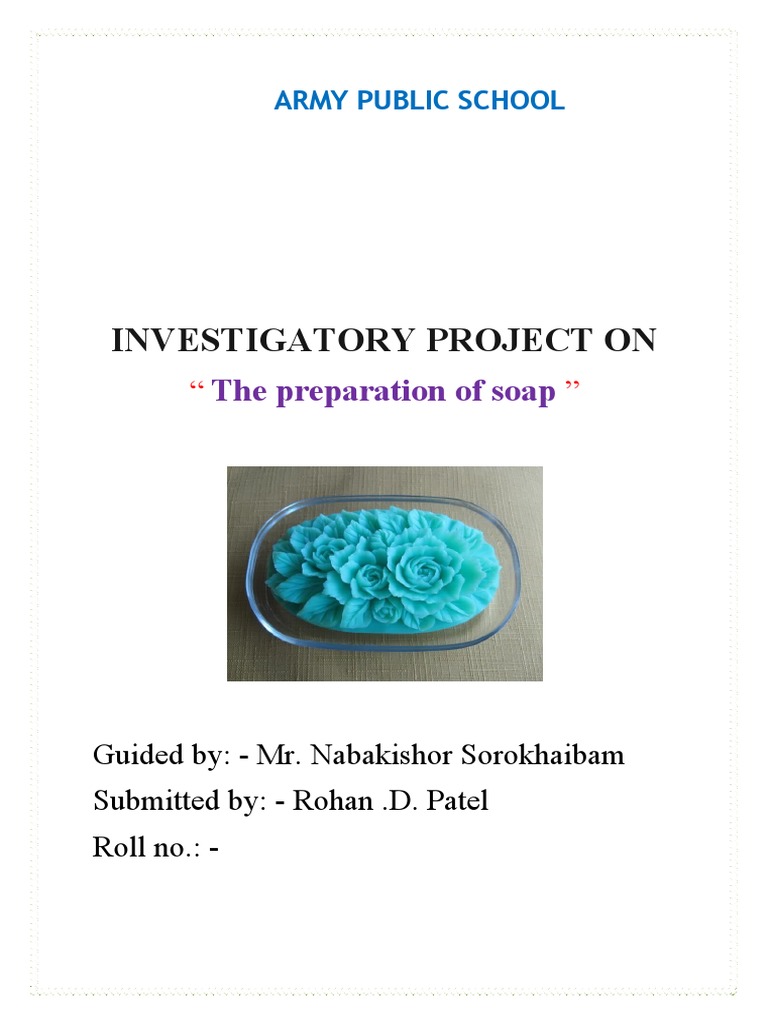 Toilet Soap Preparation Project Guide | PDF | Soap | Chemical Polarity