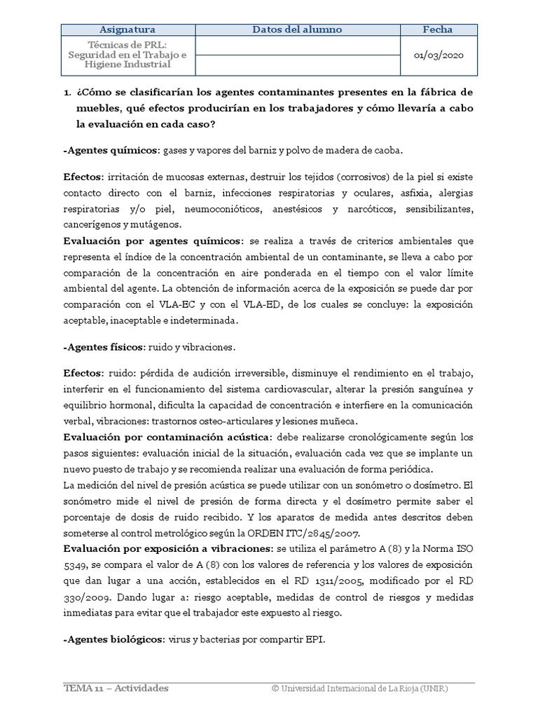 Caso Grupal - Muebles Caobin | PDF | Seguridad y salud ocupacional ...