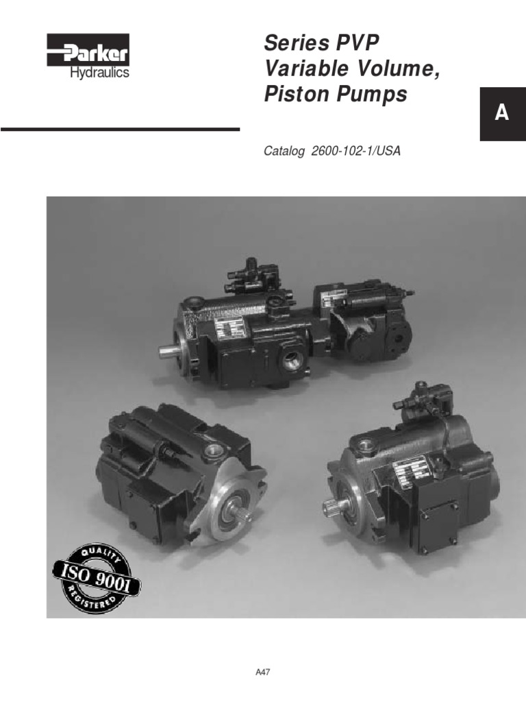 Series PVP Variable Volume Piston Pumps | PDF | Pump | Horsepower
