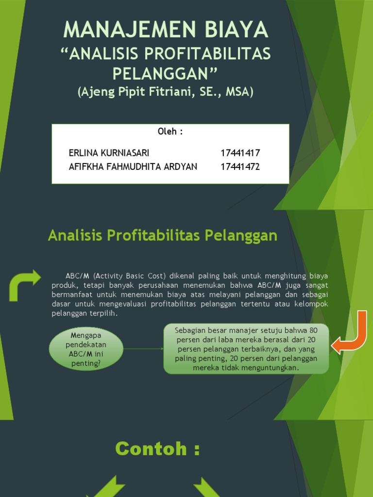 Analisis Profitabilitas Pelanggan | PDF | Bisnis | Pengelolaan Keuangan & Uang