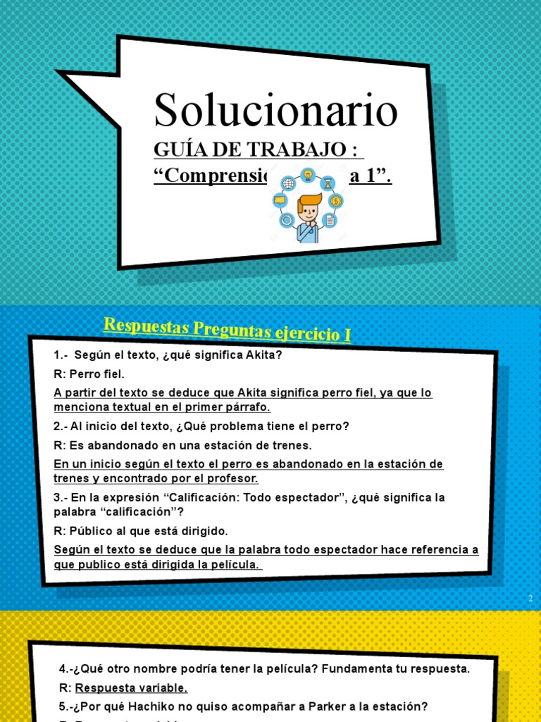 Respuestas Comprension Lectora | PDF