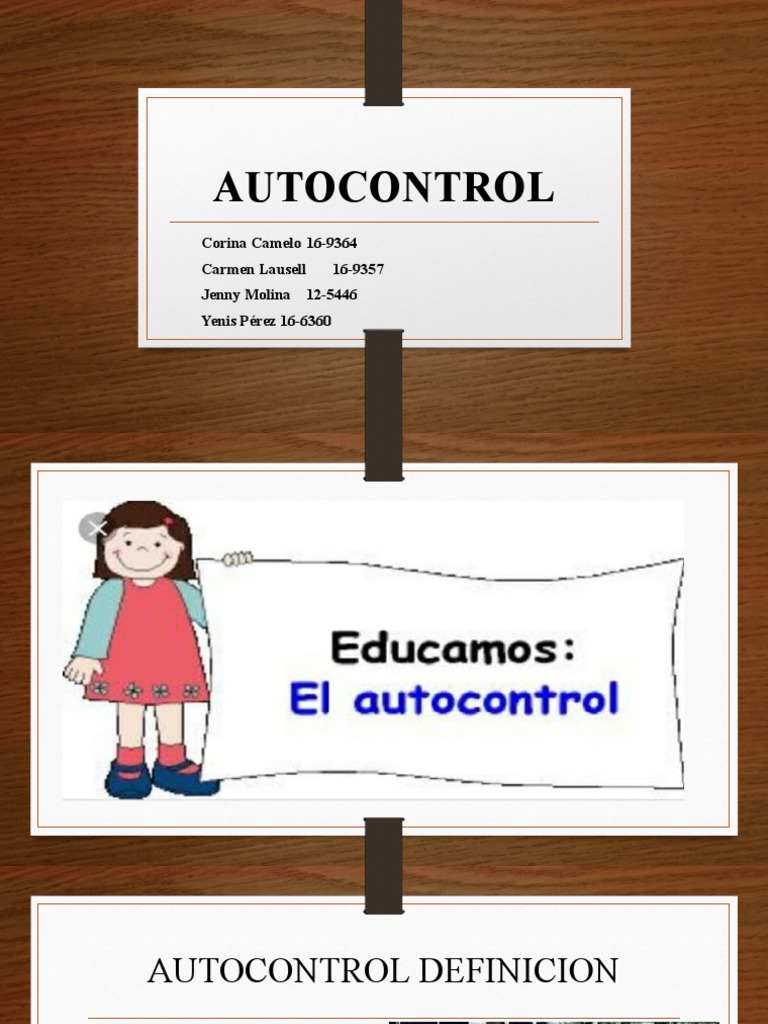 Definición y Beneficios del Autocontrol | PDF | Las emociones ...