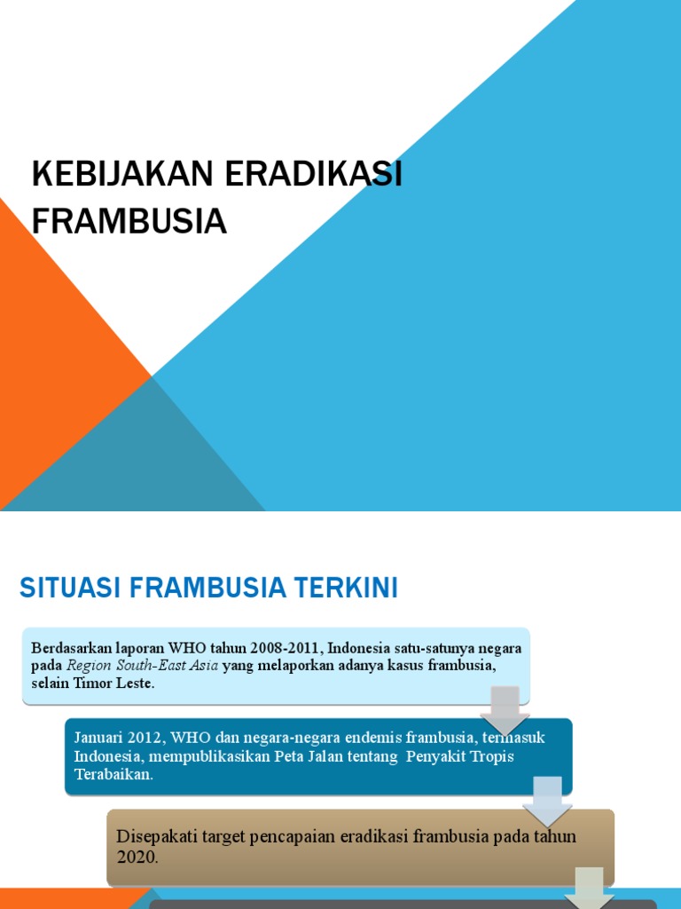 Strategi Eradikasi Frambusia 2020 | PDF