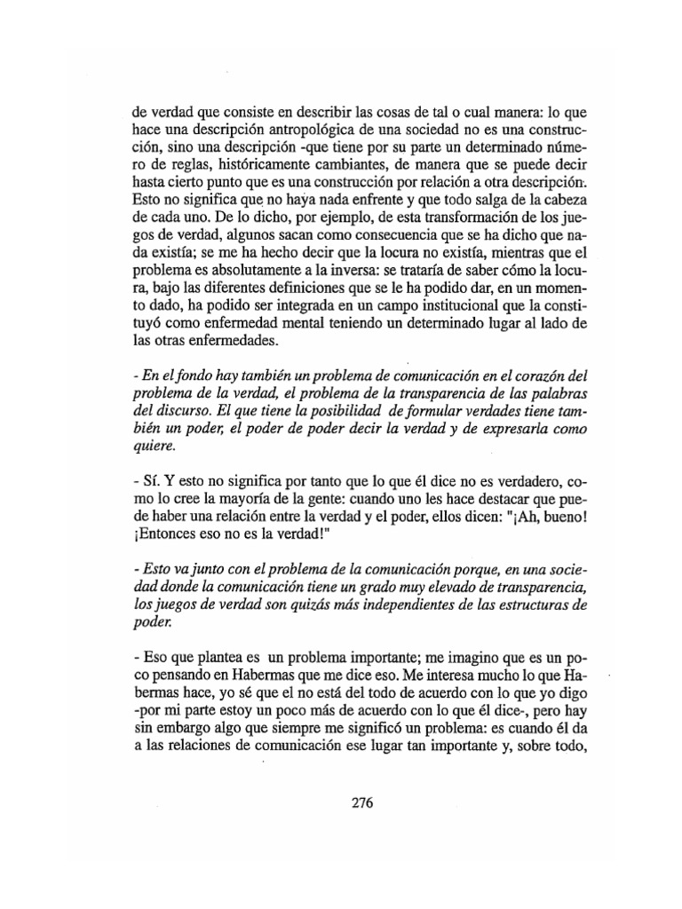 El Cuidado de Si. M Foucault | PDF | Libertad | Verdad