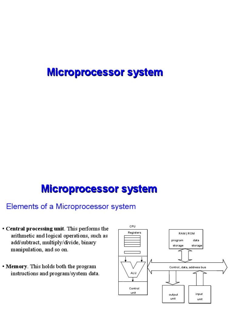 Lecture 1 | PDF | Input/Output | Central Processing Unit
