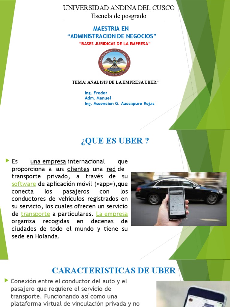 Exposicion Caso Uber | PDF | Transporte | Business
