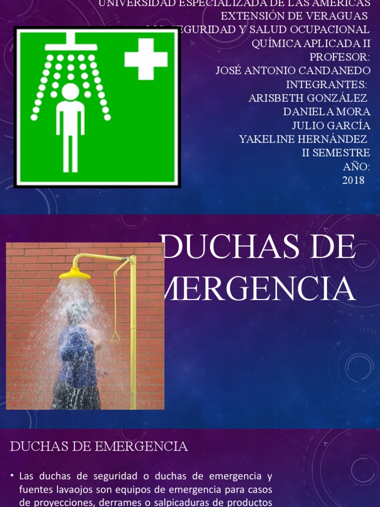 PP Duchas de Emergencia | PDF | Ducha | Laboratorios