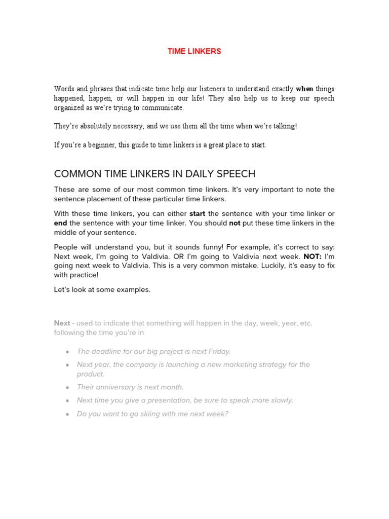 A Comprehensive Guide to Using Time Linkers to Improve Speech ...