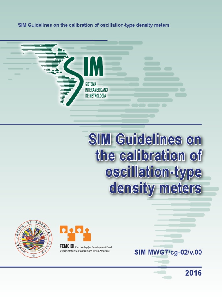 SIM Guidelines Density Meters English PDF | PDF | Calibration | Density