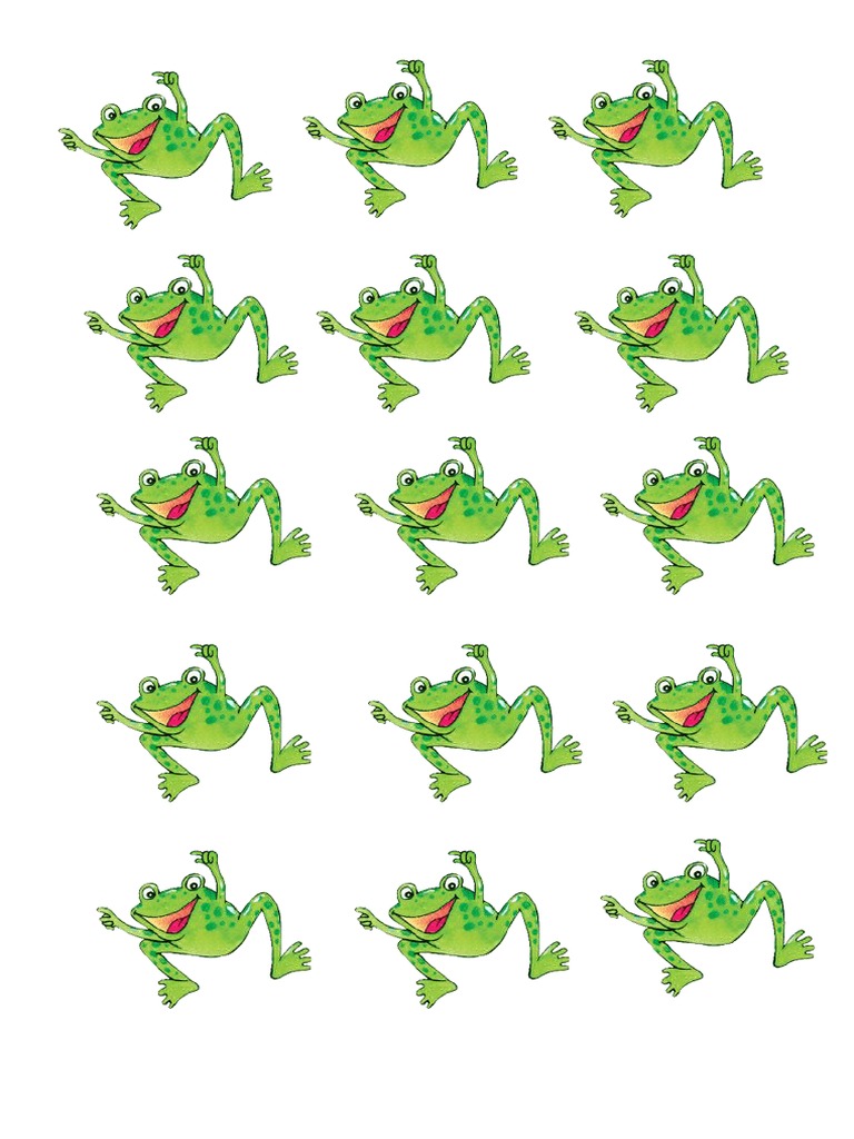 Sapitos Imprimir Dos Copias Y Recortar Un Sapito Por Participante Pdf