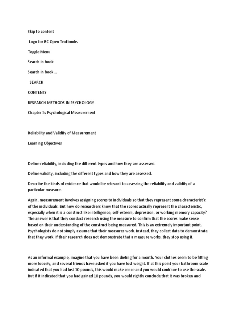 Validity and Reliability | PDF | Validity (Statistics) | Educational Assessment