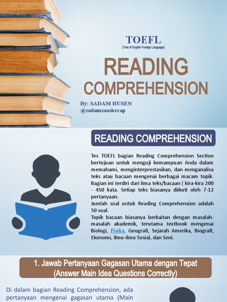 Reading Comprehension | PDF | Seni & Disiplin Bahasa