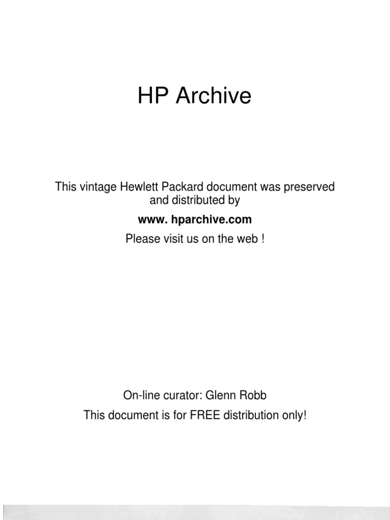 Manual HP 608D - Signal Generator | PDF | Amplifier | Electronic Engineering