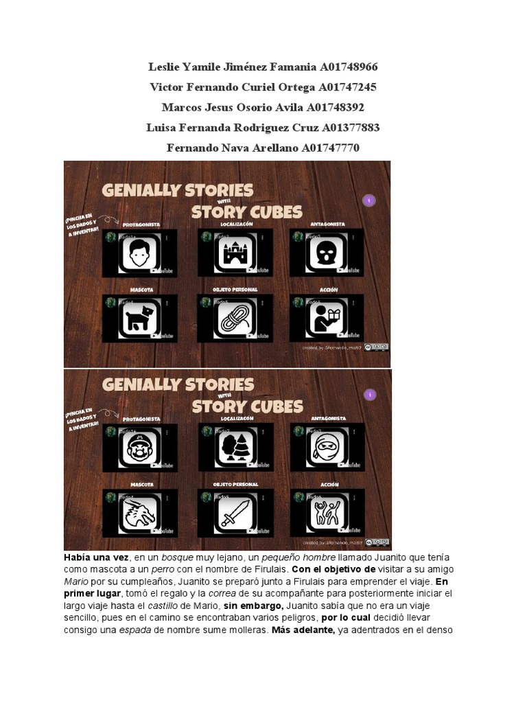 Story Cubes | PDF