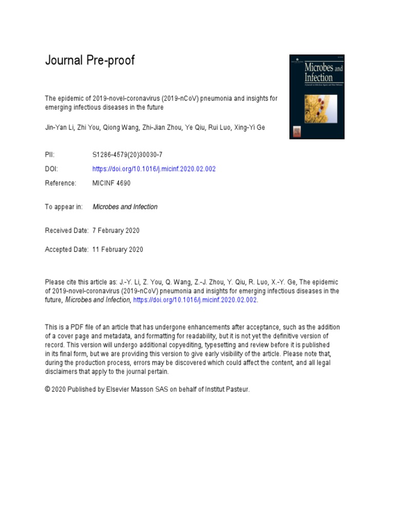 The Epidemic of 2019-Novel-Coronavirus (2019-nCoV) Pneumonia and ...