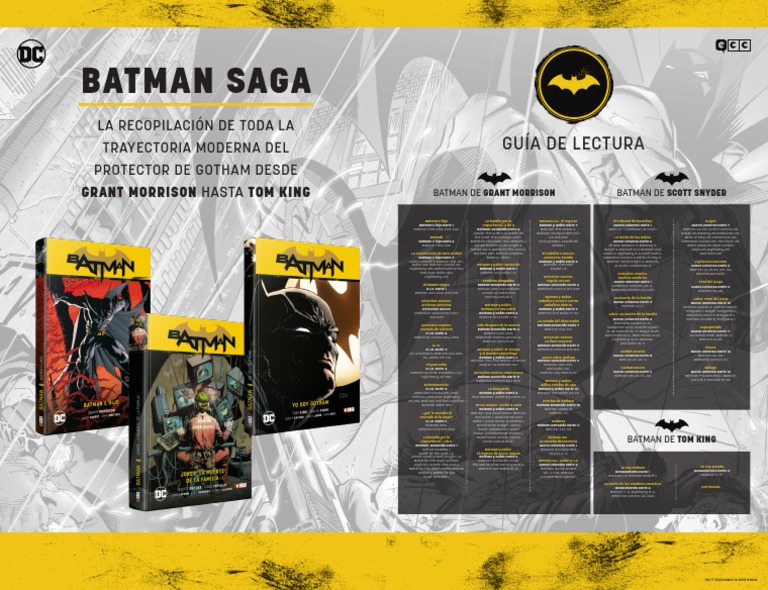 Guia De Lectura Batman Saga Pdf Pdf Hombre Murciélago Dc Comics