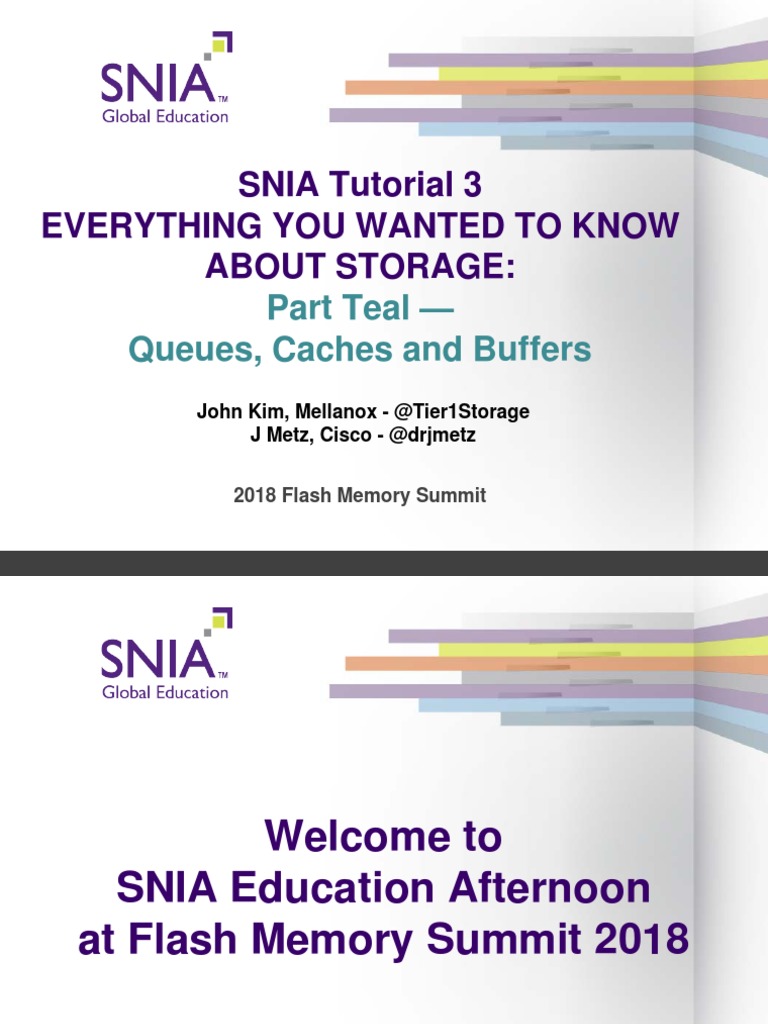 Snia Tutorial 3 Everything You Wanted To Know About Storage Pdf