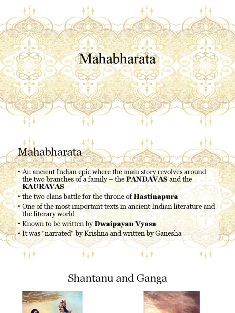 Mahabharata: Epic Family Saga Summary | PDF | Hindu Mythology ...