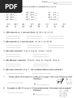 Fisa de Lucru Adunari Si Scaderi 0 10 | PDF