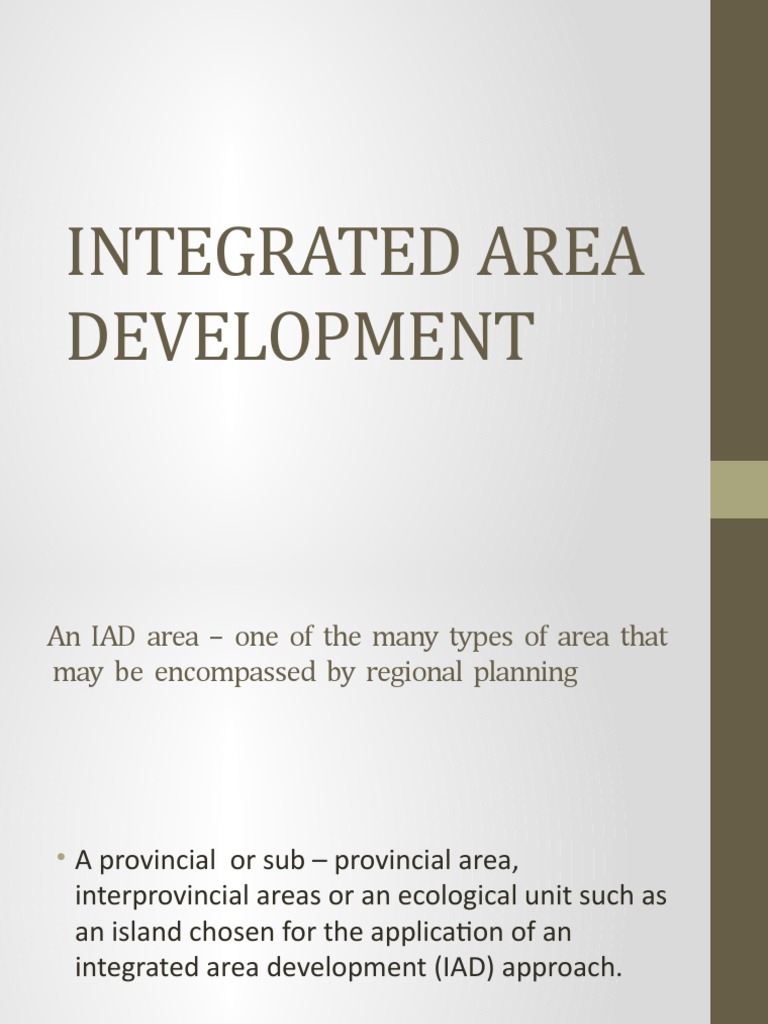Integrated Area Development | PDF | Sustainability | Nature