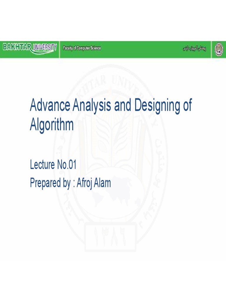 ADA Lec 001-005 | PDF | Time Complexity | Recursion