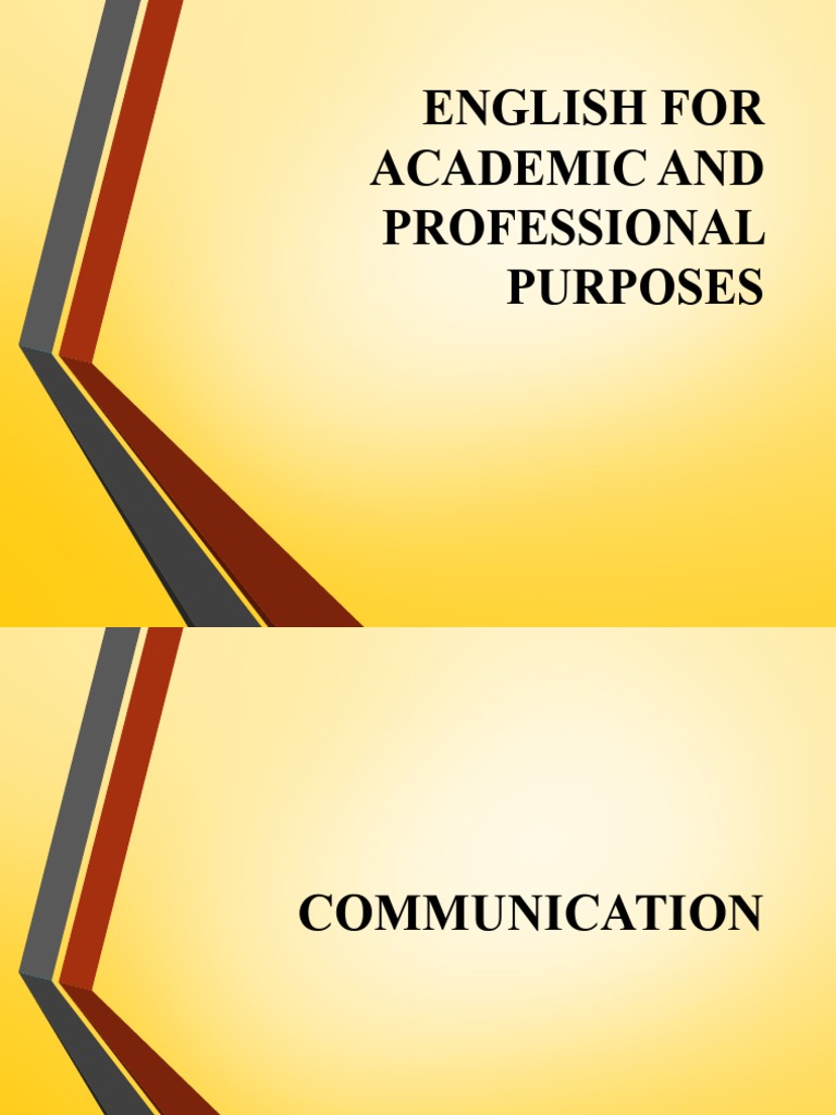 English For Academic and Professional Purposes | PDF | Nonverbal ...
