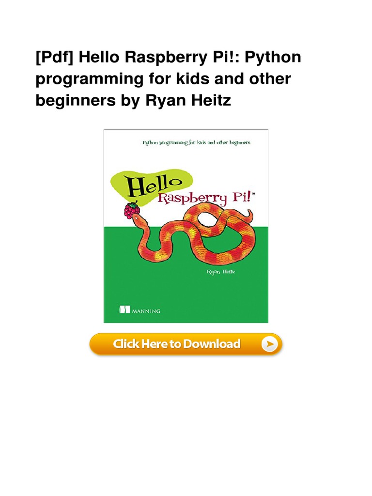 (PDF) Hello Raspberry Pi!: Python Programming For Kids and Other ...