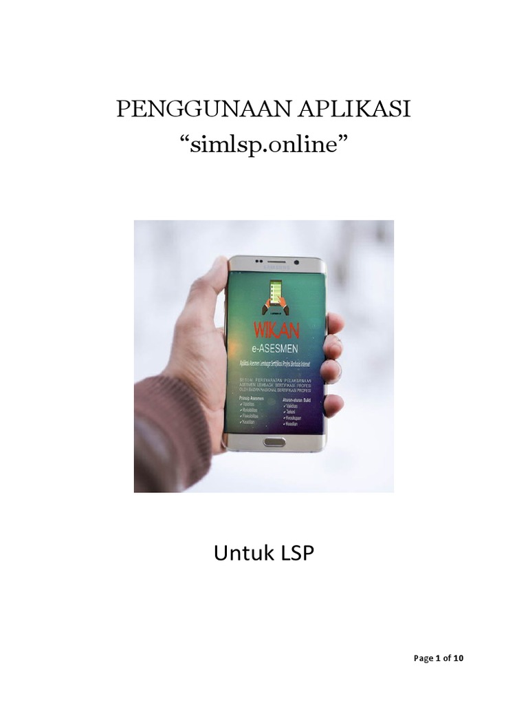 Panduan Penggunaan Simlsp.online untuk LSP | PDF | Bisnis | Komputer
