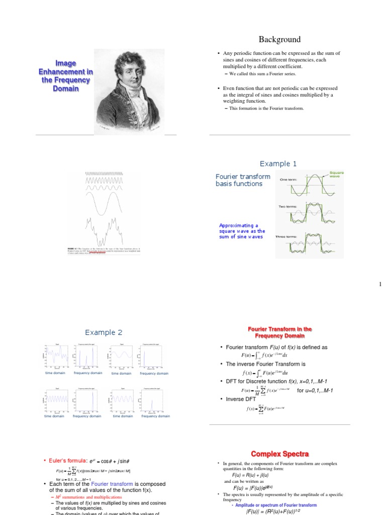 Frequency Domain Image Enhancement | PDF | Discrete Fourier Transform ...