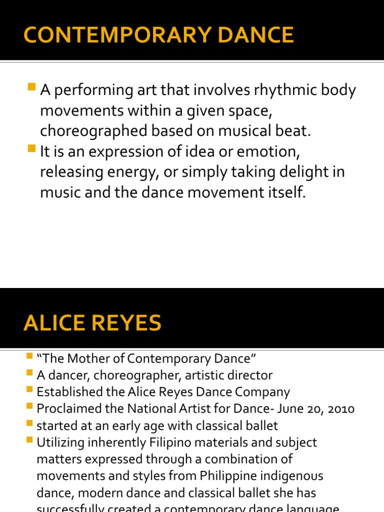 Contemporary Dance | PDF