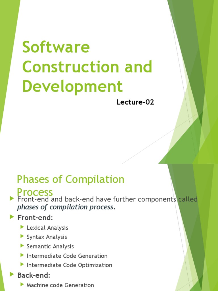 Software Construction and Development: Lecture-02 | PDF | Parsing | Compiler