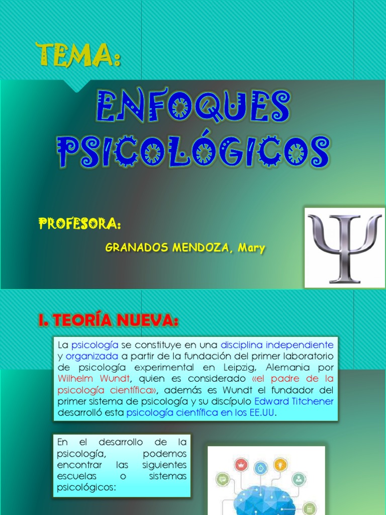 Enfoques Psicológicos PDF | PDF | Comportamiento | Sicología
