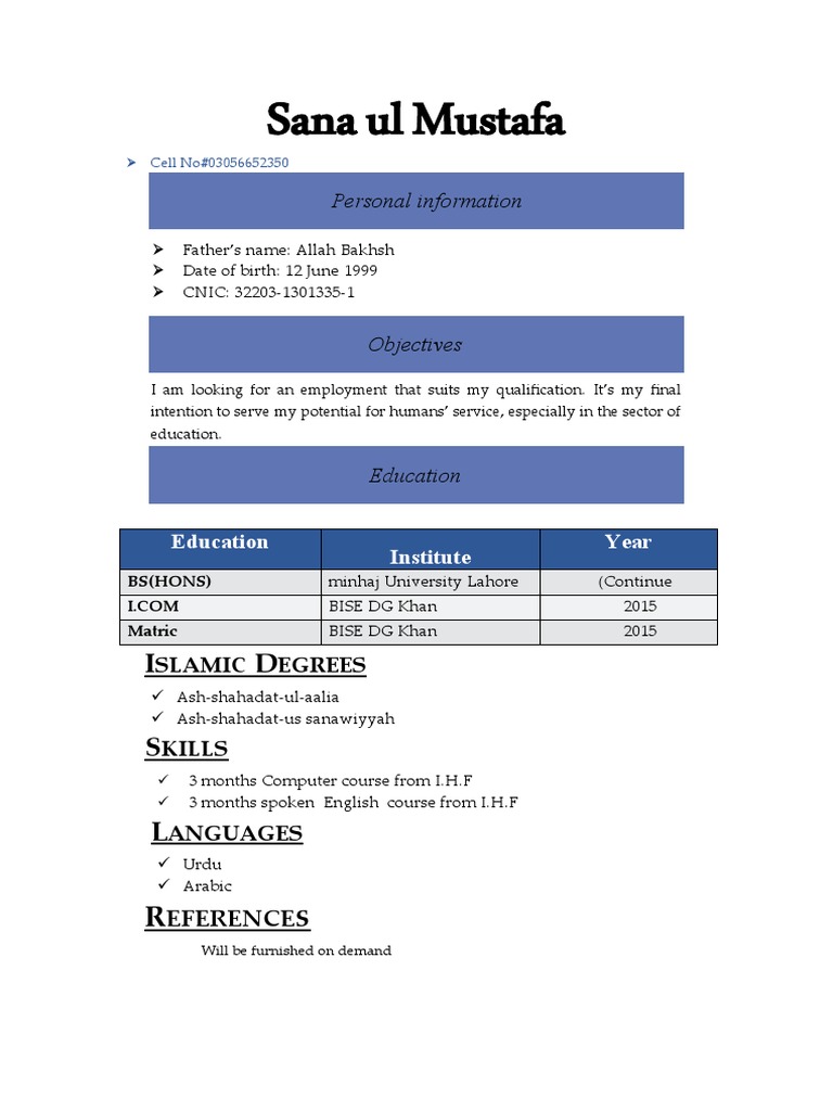bilal cv
