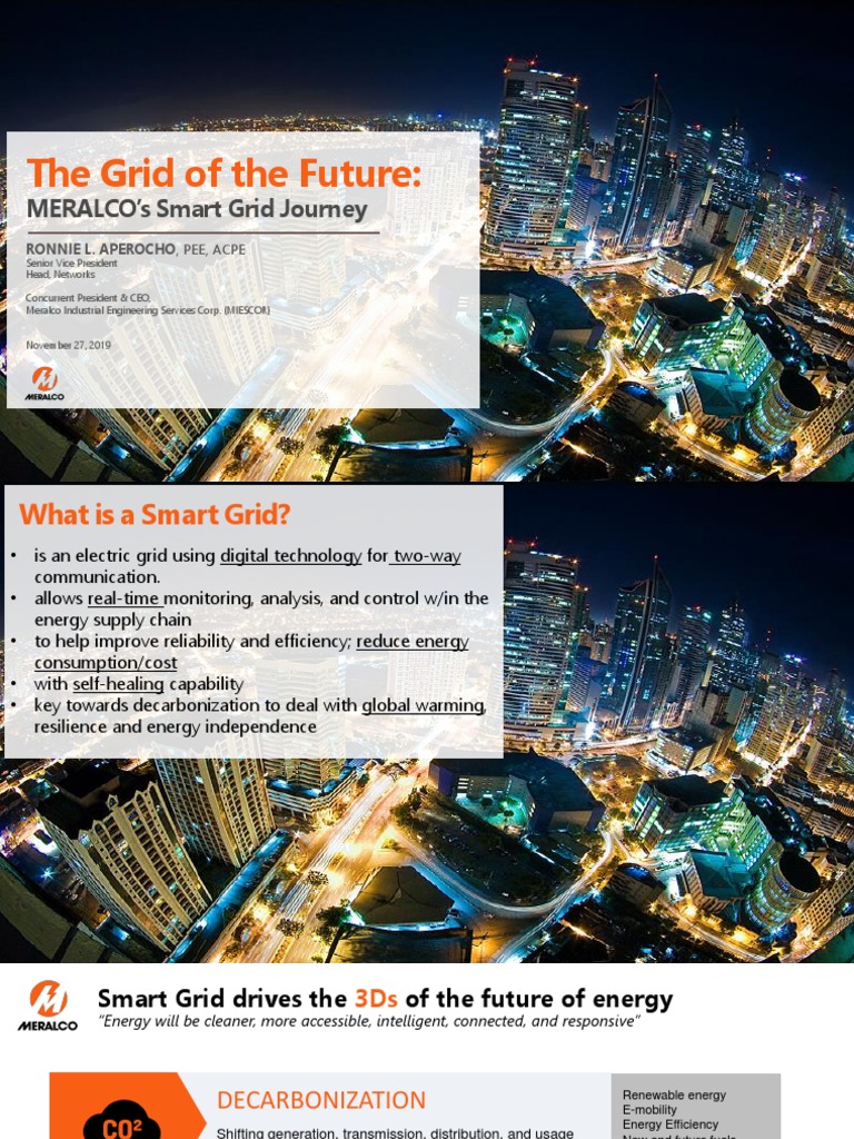 The Grid of The Future:: MERALCO's Smart Grid Journey | PDF | Smart ...