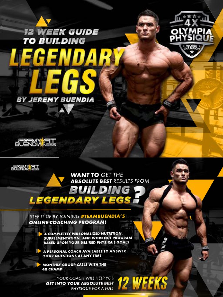 Legendary Leg Training Techniques | PDF | Weight Training | Physical ...