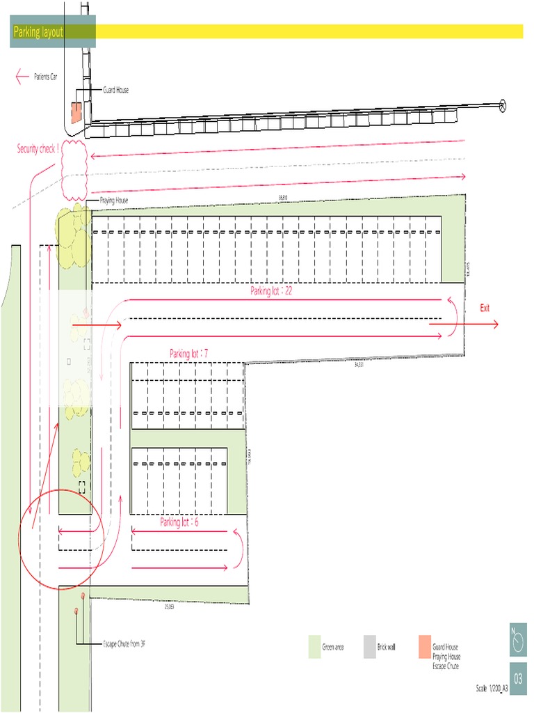 A3 Parking Layout Plan for Patients | PDF