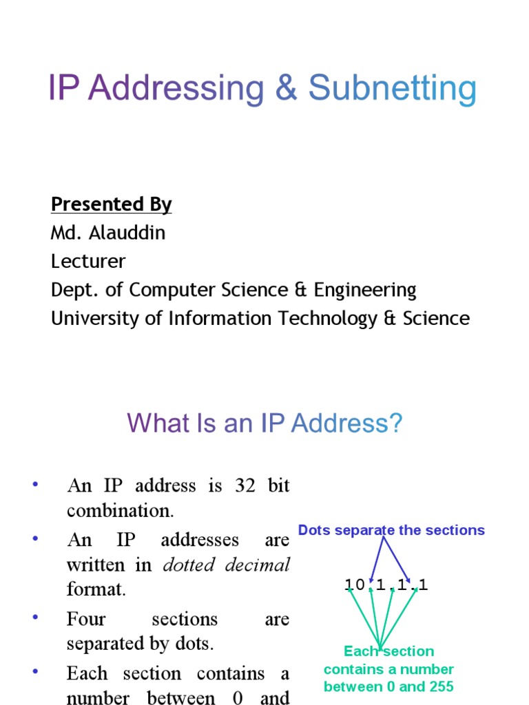 Ip Addressing | PDF | Wide Area Network | Routing